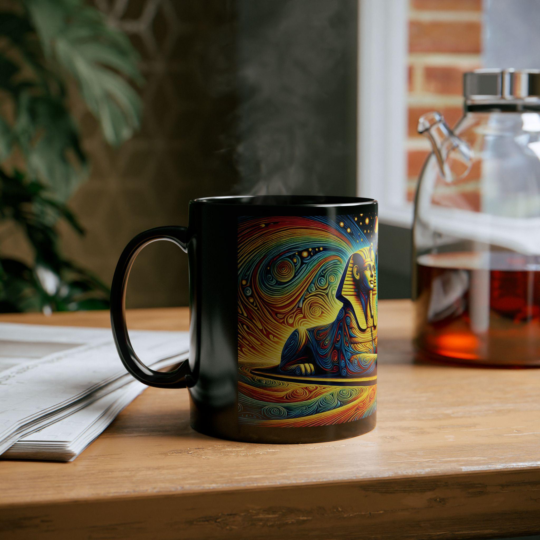 Egypt Mug Sphinx Design, Ancient Egypt Coffee Mug, Sphinx Ceramic Mug ...