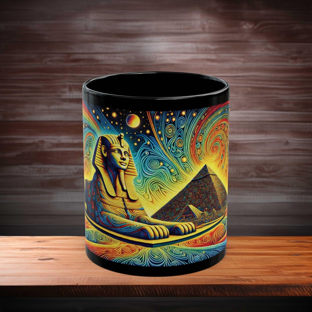 Egypt Mug Sphinx Design, Ancient Egypt Coffee Mug, Sphinx Ceramic Mug ...