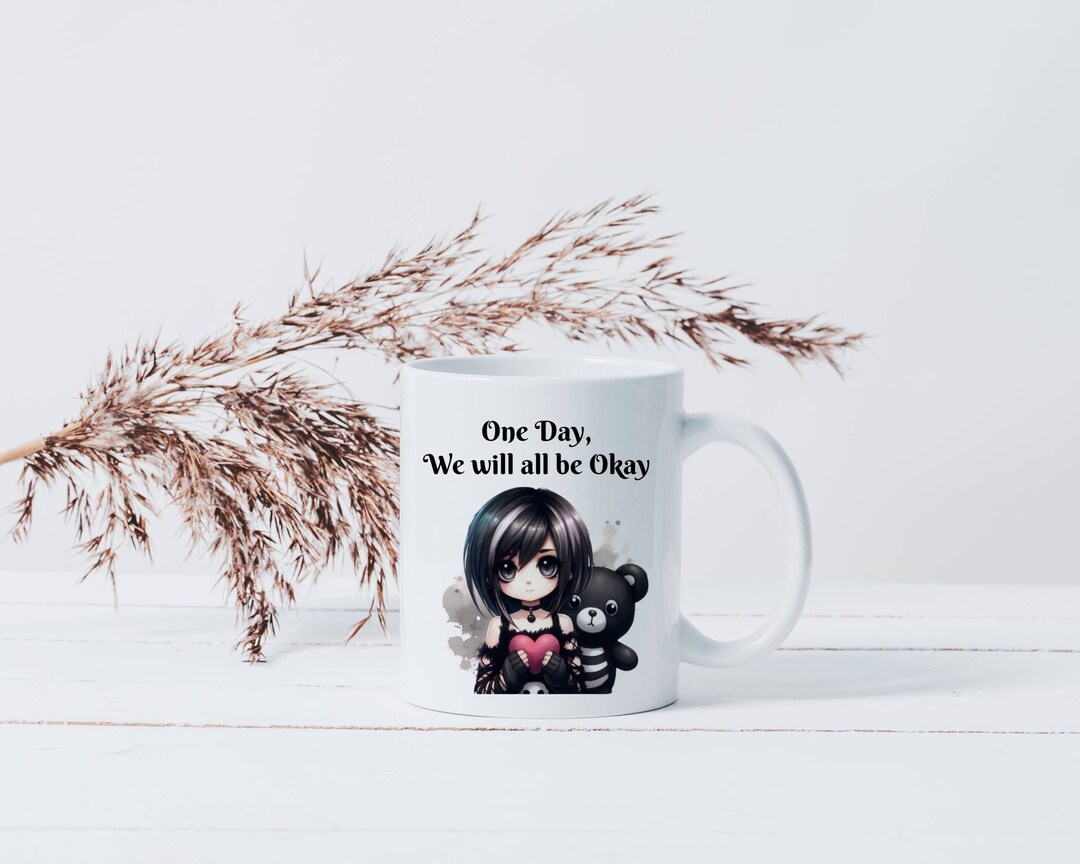 Emo Anime Girl Double-sided Mug Gift for Inspiration / Break Ups - Etsy