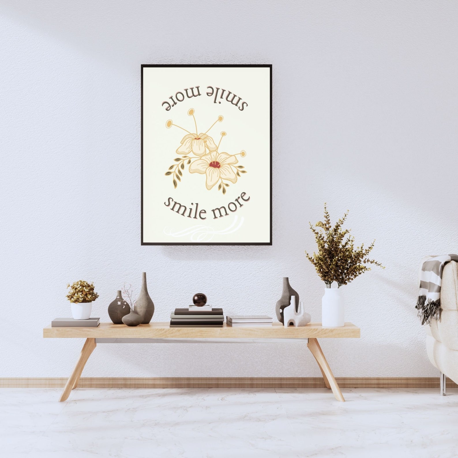 Printable Flower Wall Art Design for Home Digital Download Spring ...