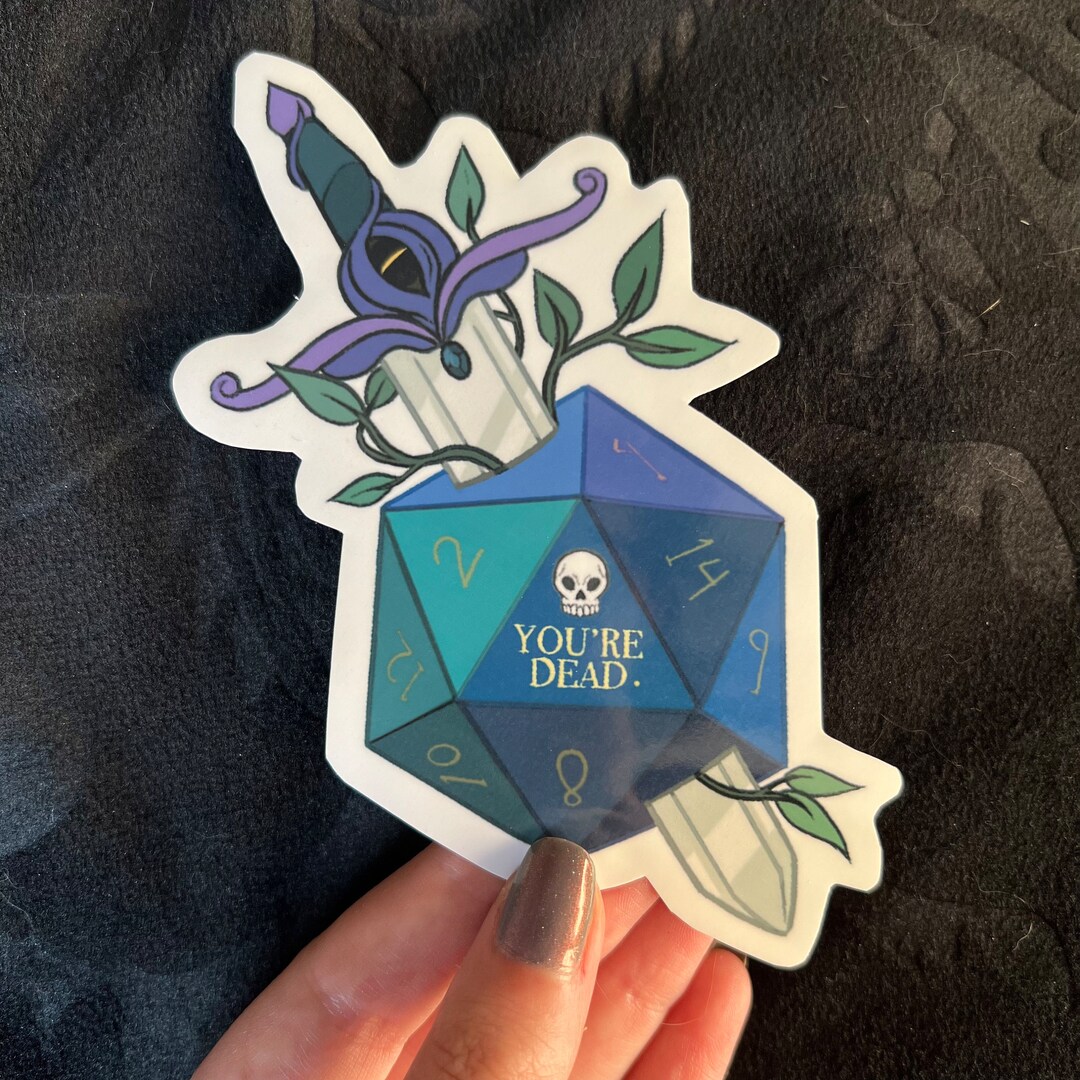 Critical Success Natural 20 Dnd Dice Sticker - Etsy