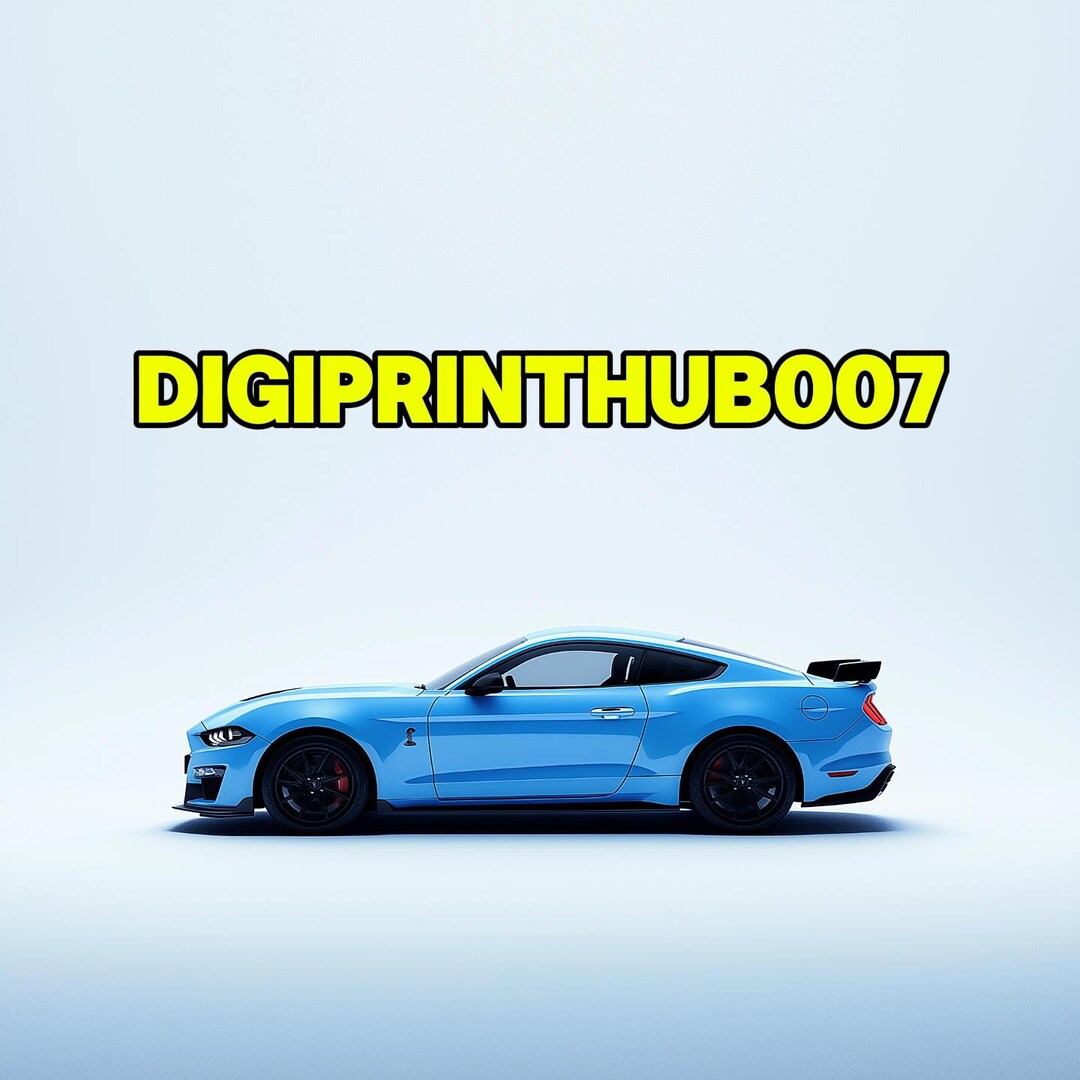 2023 Mustang Side Profile 4096 X 4096 4K limited Stock - Etsy