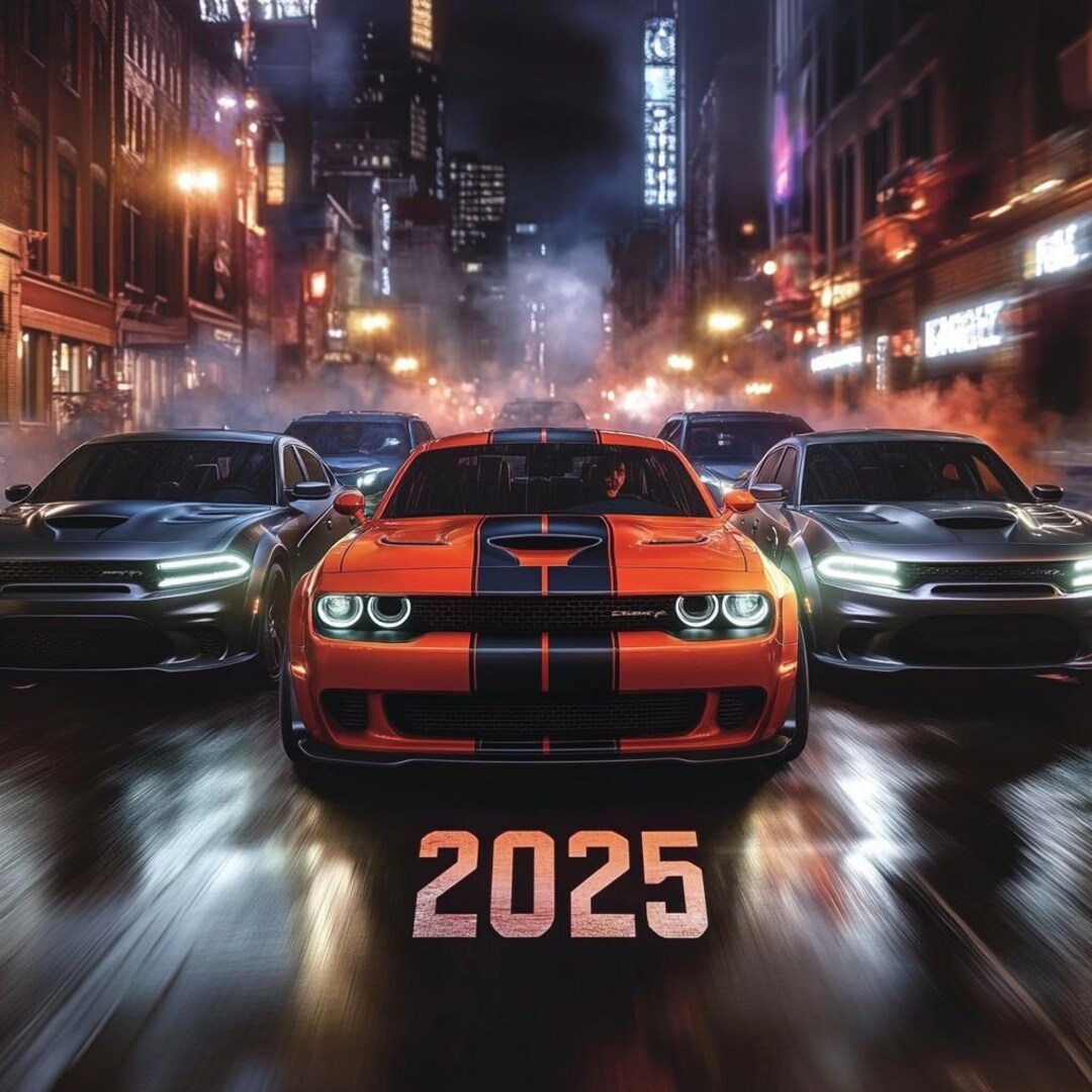2025 Dodge Calendar Featuring, Track Hawk, Challenger, Charger ...