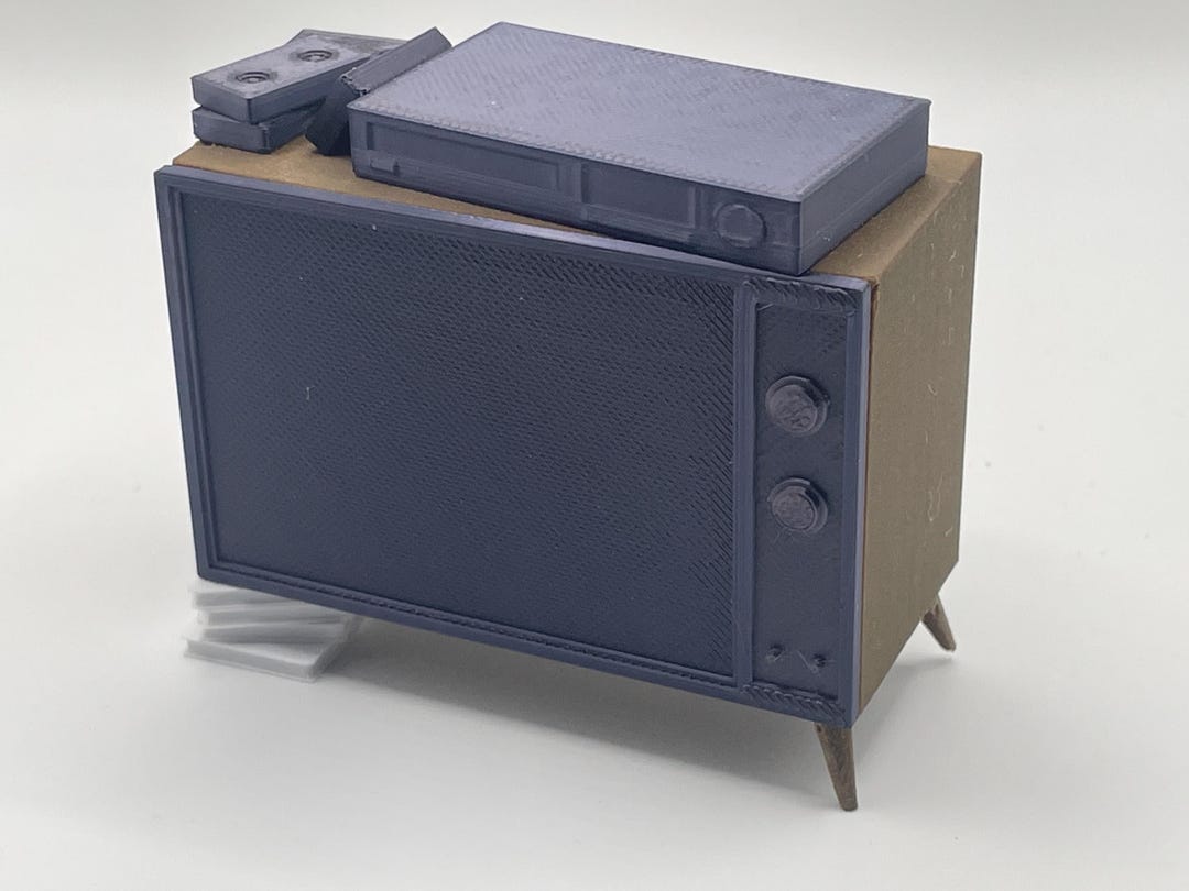 1:12 Scale Diorama Mini 3D Printed Old TV. - Etsy
