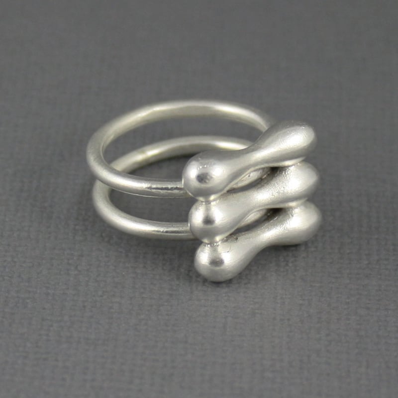 Cast Silver Ring - Etsy