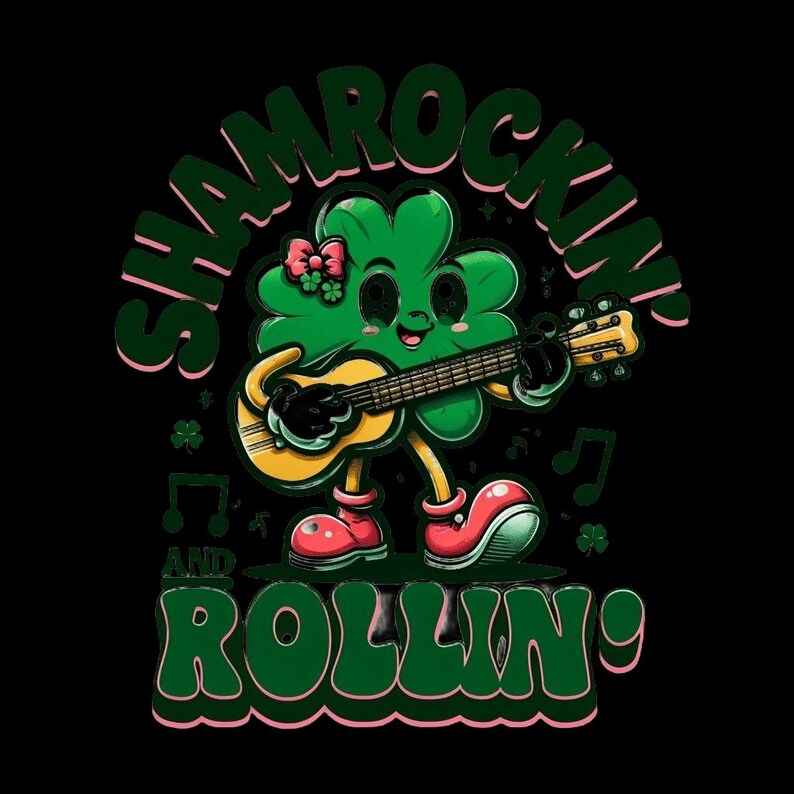 Silly Shamrock Character PNG/SVG File - Perfect for St. Patrick's Day ...