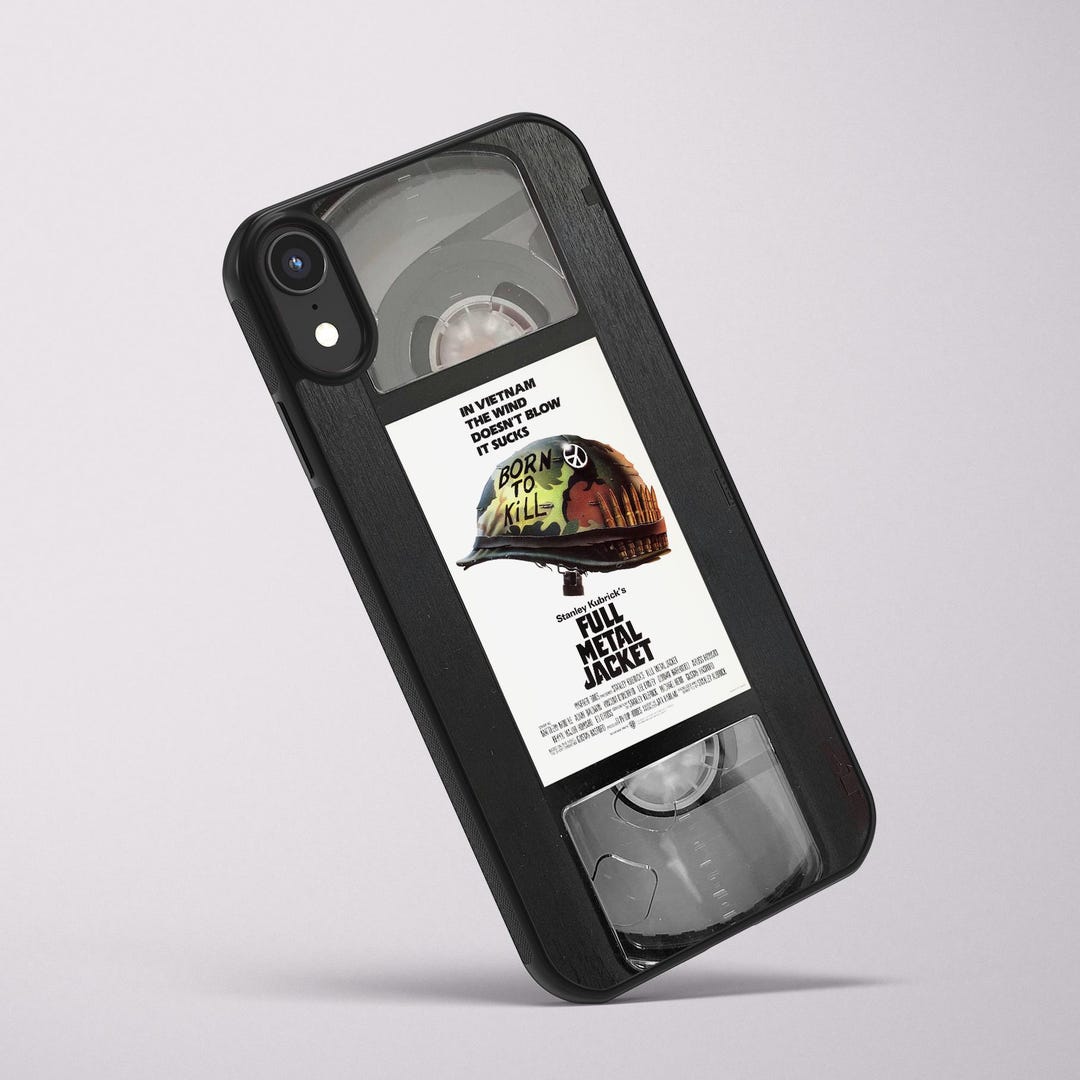 Full Metal Jacket War Film VHS Phone Case iPhone 17,16,15,14,13,12,11,X ...