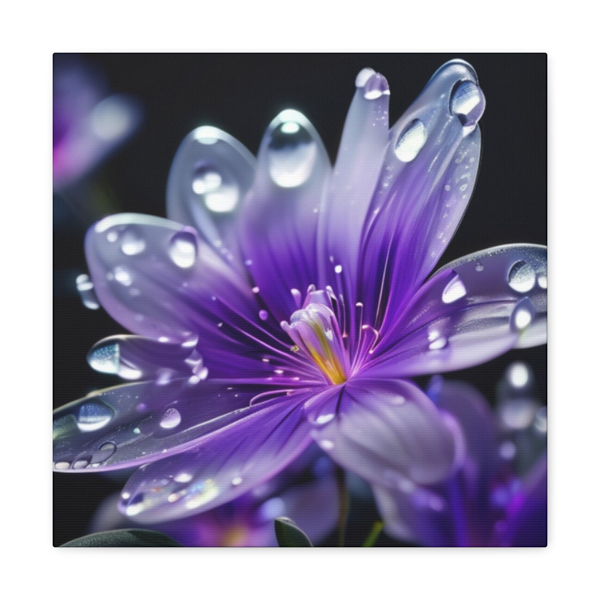 Purple Drizzle Canvas - Etsy