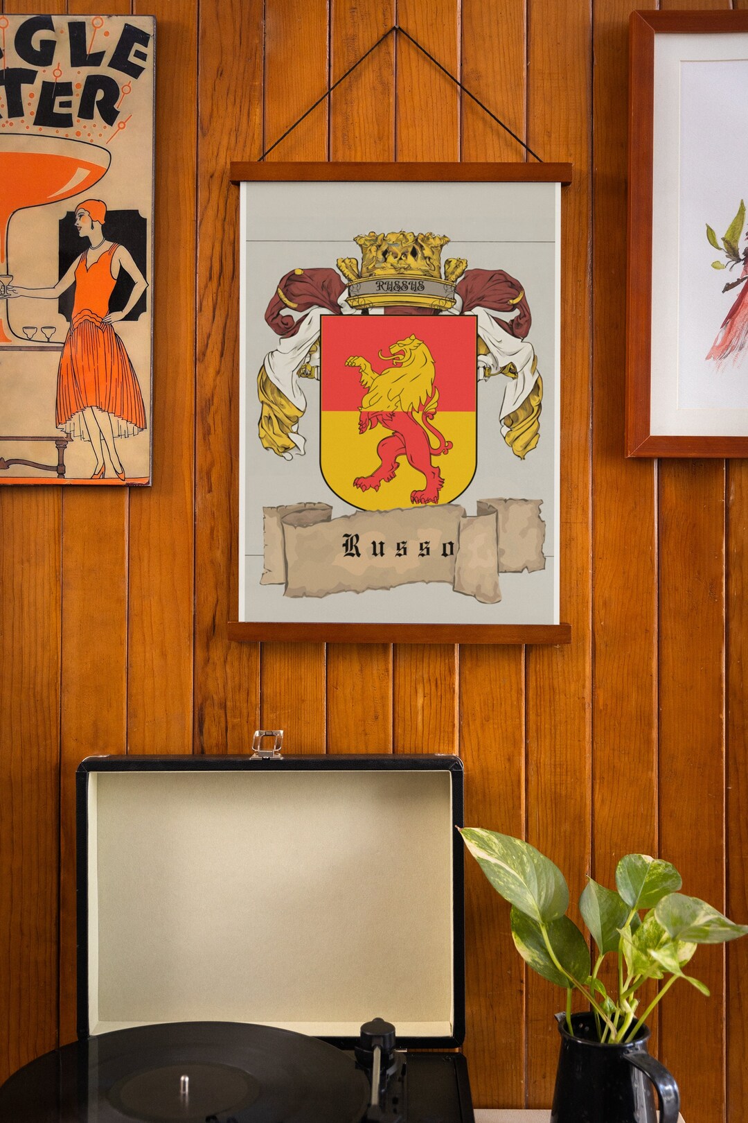 Russo Family Coat of Arms - Etsy