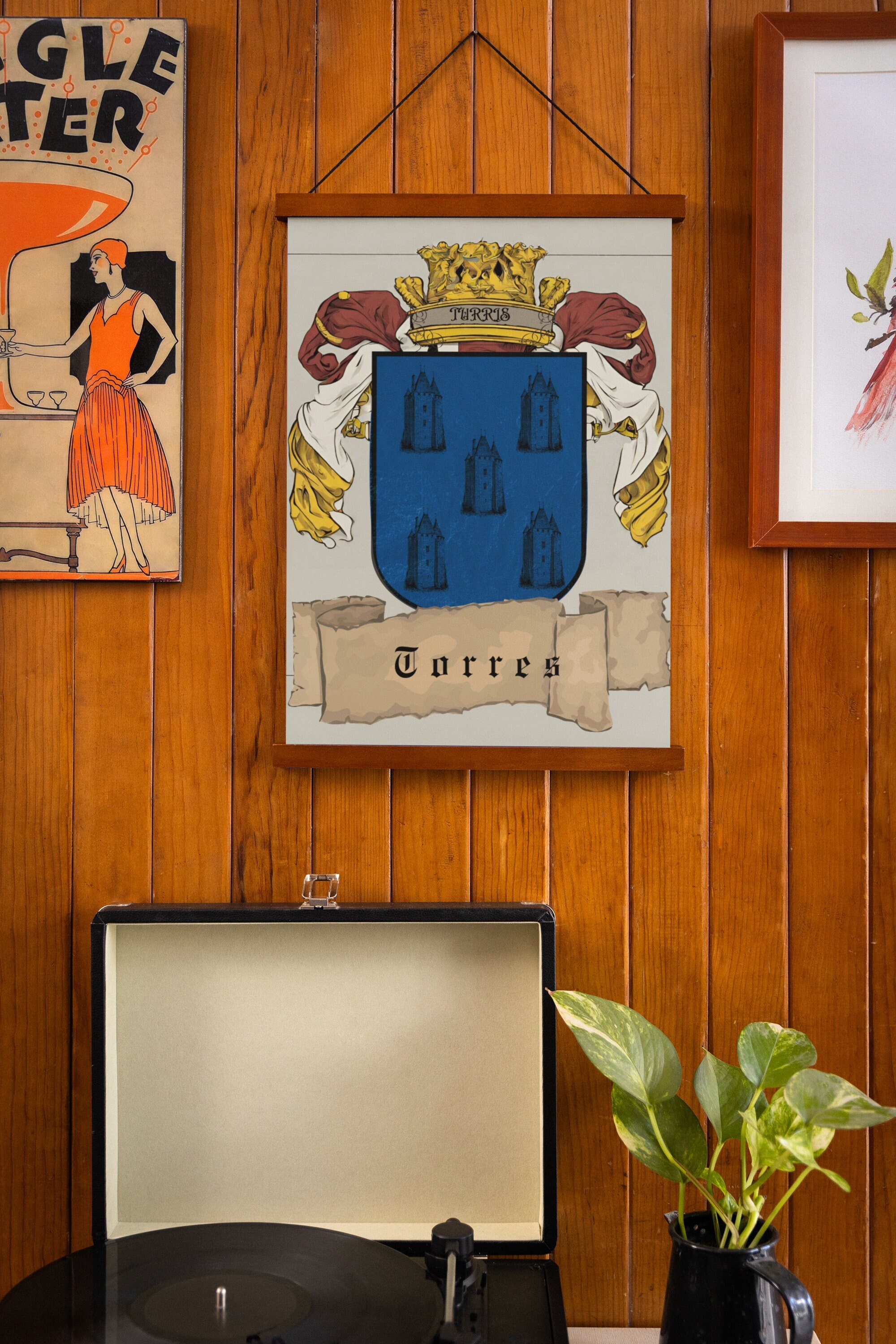 Torres Family Coat of Arms / Torres Family Coat of Arms - Etsy