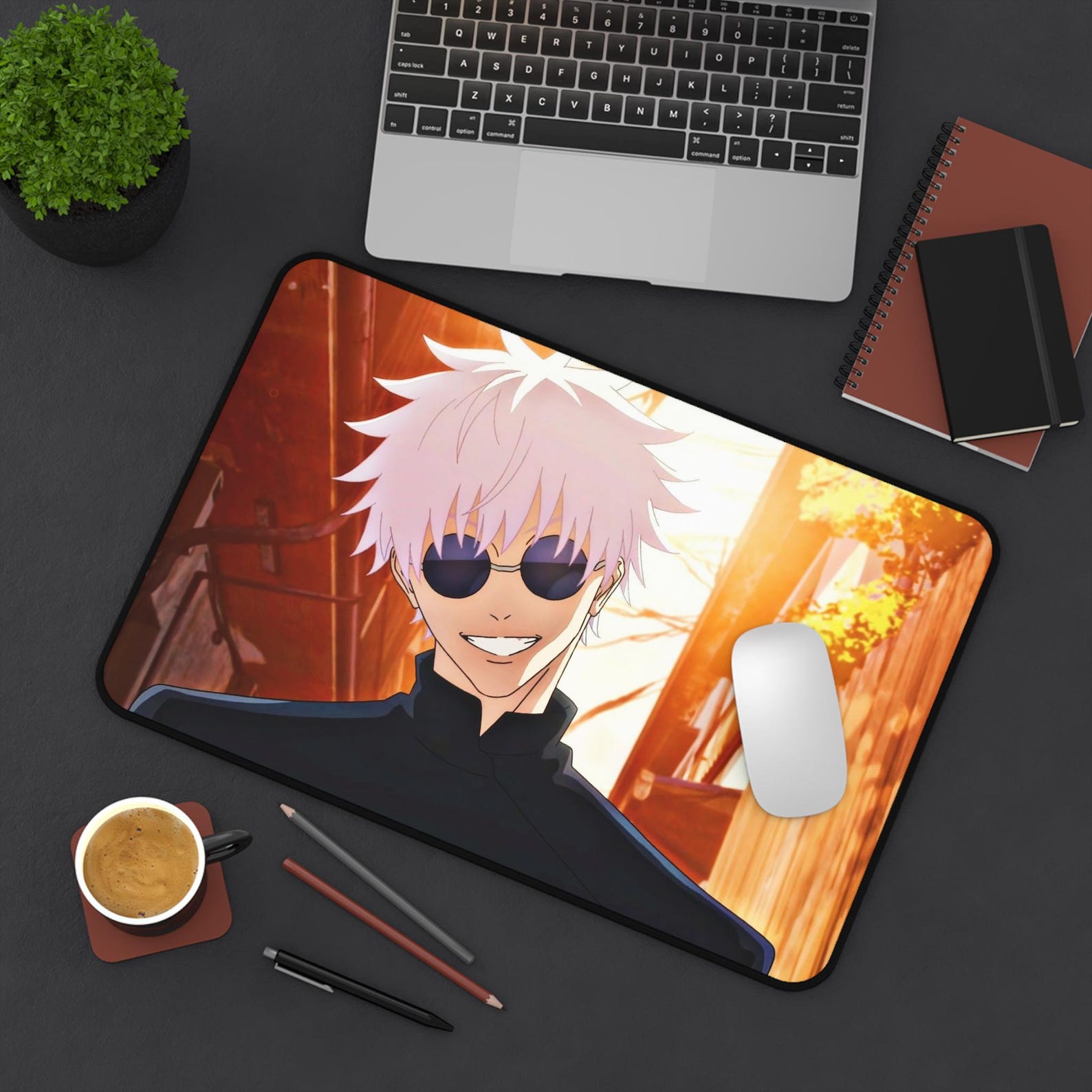 Anime Inspired Mousepad, Gojo Satoru Desk Mat for Office Decor, Gaming ...