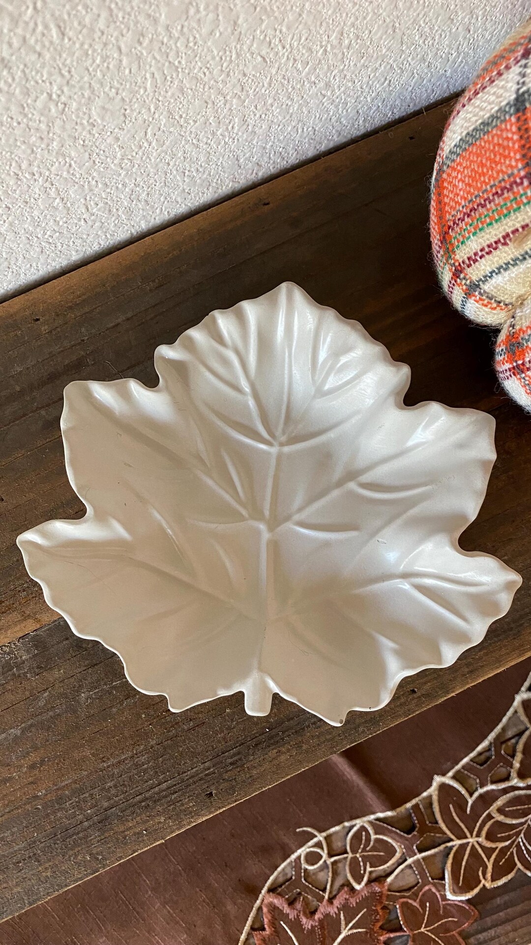 Hand Crafted Leaf Shape Concrete Trays Candle Holder Candle Tray Leaf ...