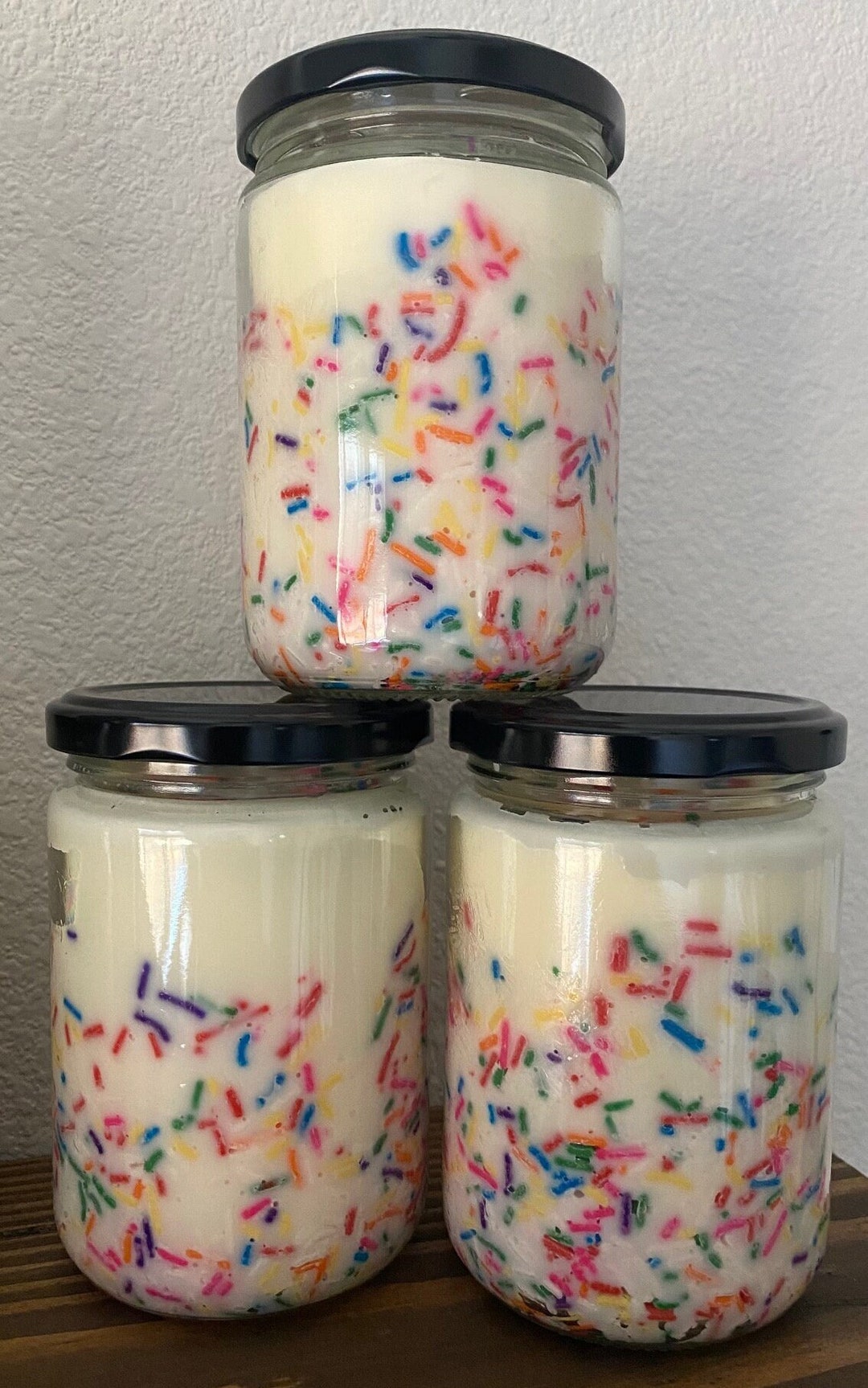 Birthday Cake Candle - Funfetti Candle - 12oz Jar - Sprinkles ...