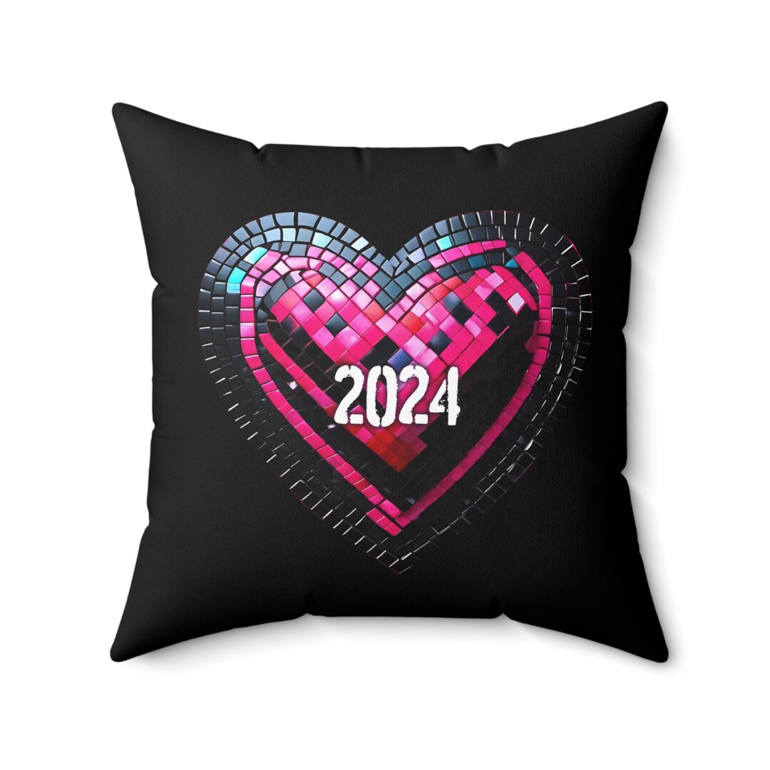 Valentine Mosaic Goth Heart 2024 Spun Polyester Square Pillow - Etsy