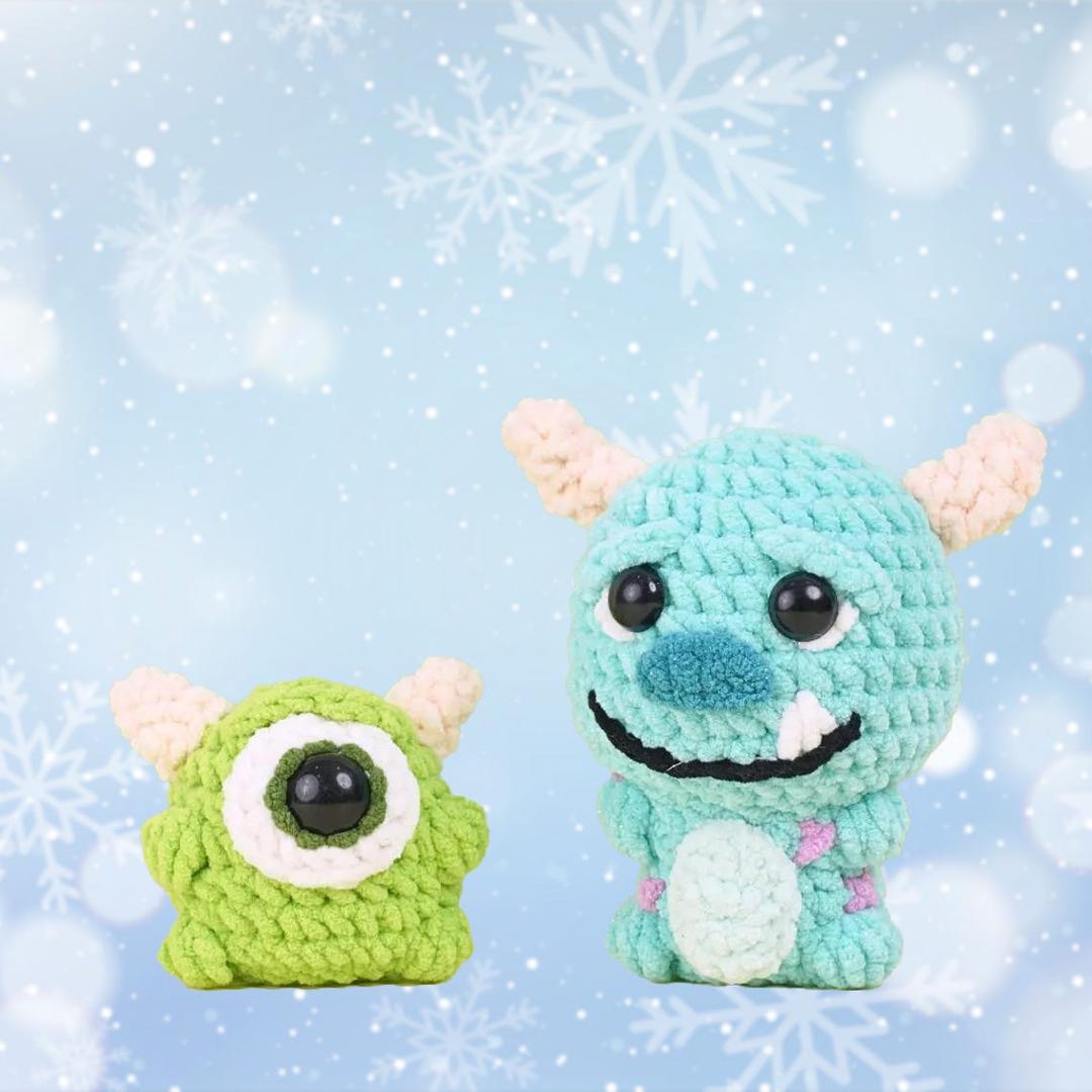 Quirky Monster Crochet Patterns Bundle, Monsters Crochet PDF Pattern ...