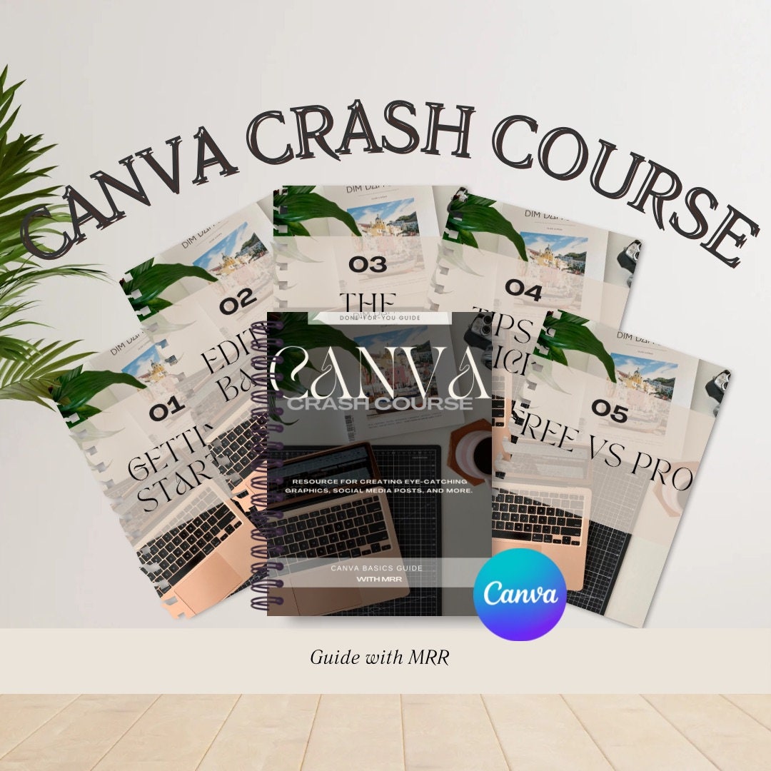 Canva Crash Course Guide MRR & PLR How to Guide Create Content Like A ...