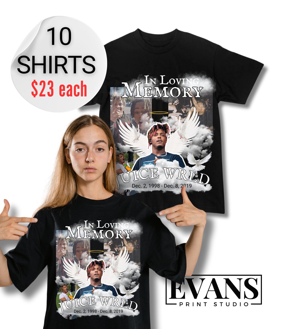 10 Personalized in Loving Memory T-shirt - Etsy