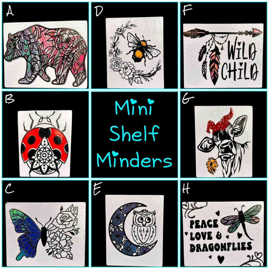 Wild Things - Mini Shelf Minders - Etsy