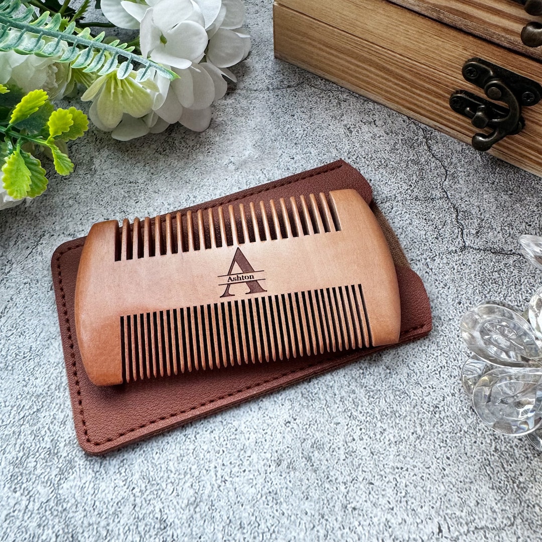 Beard Comb, Personalized Beard Brush, Beard Gifts, Custom Beard Brush ...
