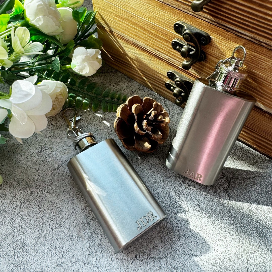 Customized Flask Keychain Wedding Gift ,personalized Party Favor ...