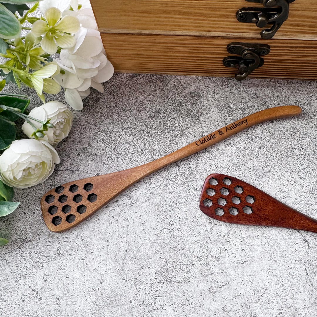 HONEY DIPPER Mixer Spoon ,custom Engraved Honey Stick, Wedding Gifts, A ...