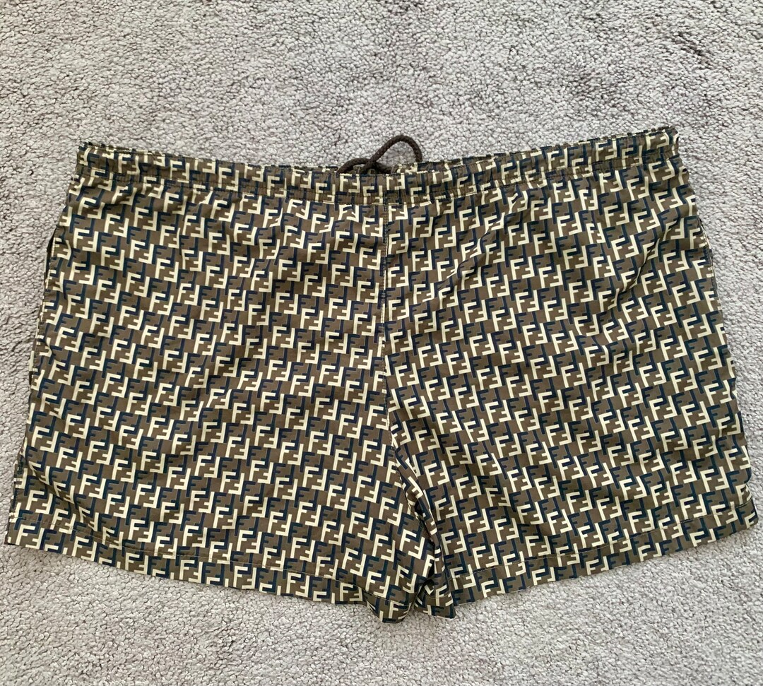 Authentic Fendi Monogram Mens Swim Trunks - Etsy