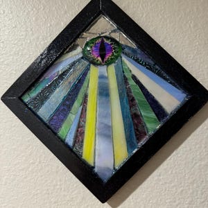 Mosaic Stained Glass Alien Eye - Etsy