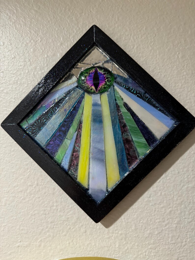 Mosaic Stained Glass Alien Eye - Etsy