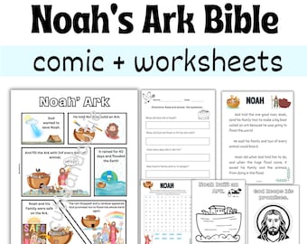 Noah's Ark Bible Lessons & Sunday School Unit for Preschool Christian ...