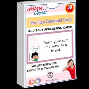 Two-step Command Cards: Auditory Processing Practice for Kids With ...