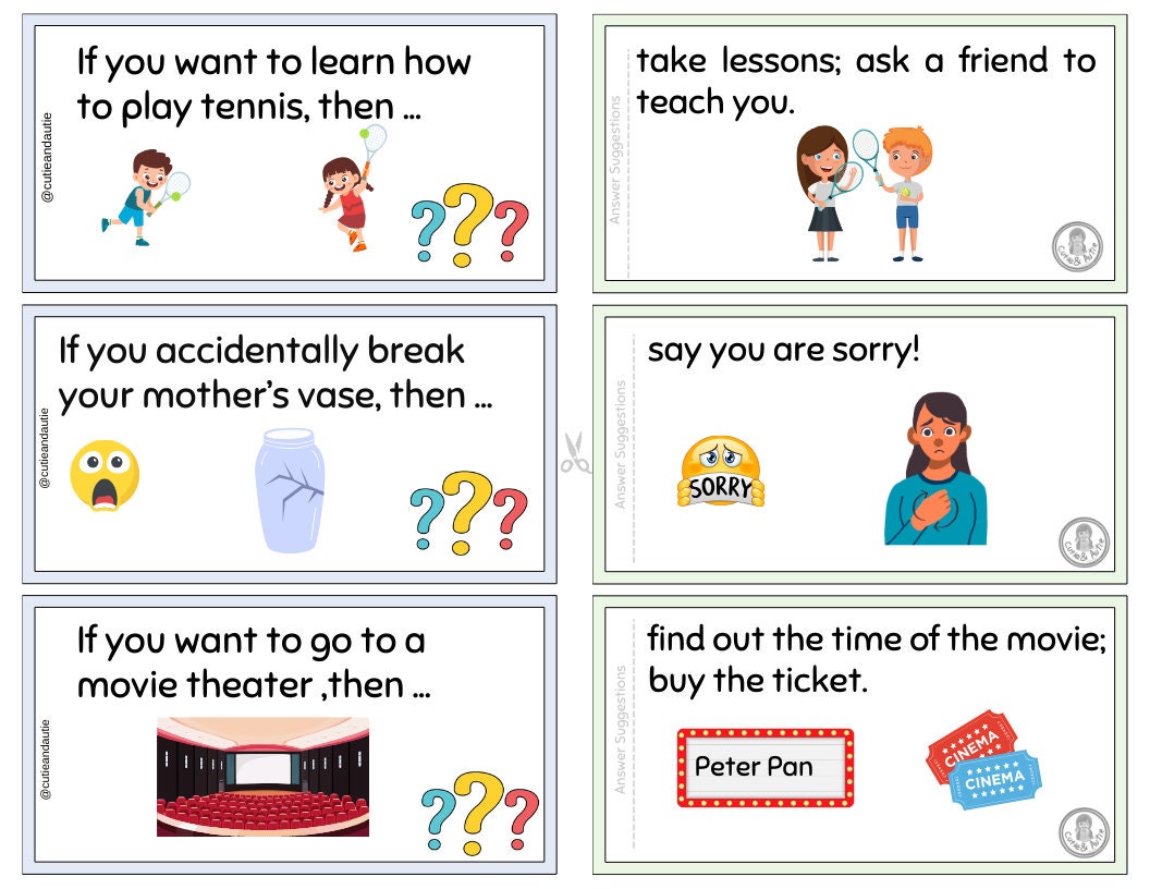If-then Statements for Children With Speech Delay, Autism, or Gestalt ...