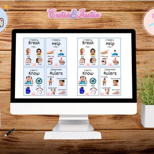 Self-management Visual Support Cards - Autism/special Ed - Etsy