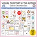 Behavior Support Resources Autism ABA Visuals Cue Cards/ Calm Down ...