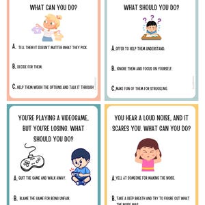 Problem-solving Social Skills Cards for Kids With Autism 32 CARDS - Etsy