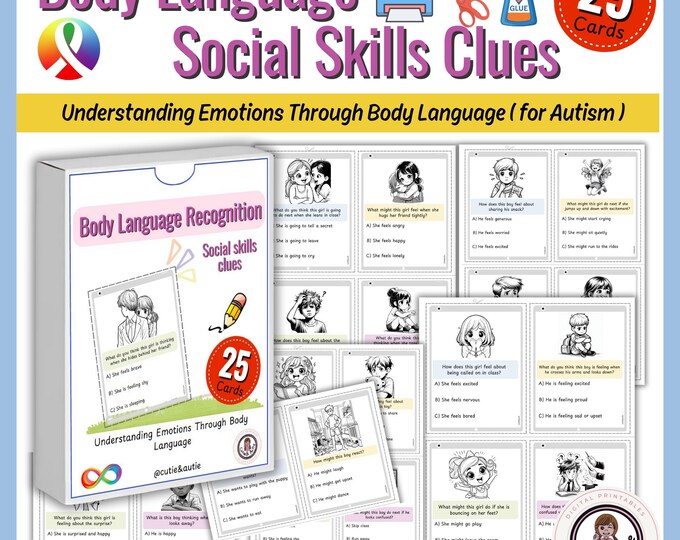 Social Skills Flashcards for Students With Autism & Special Needs ...