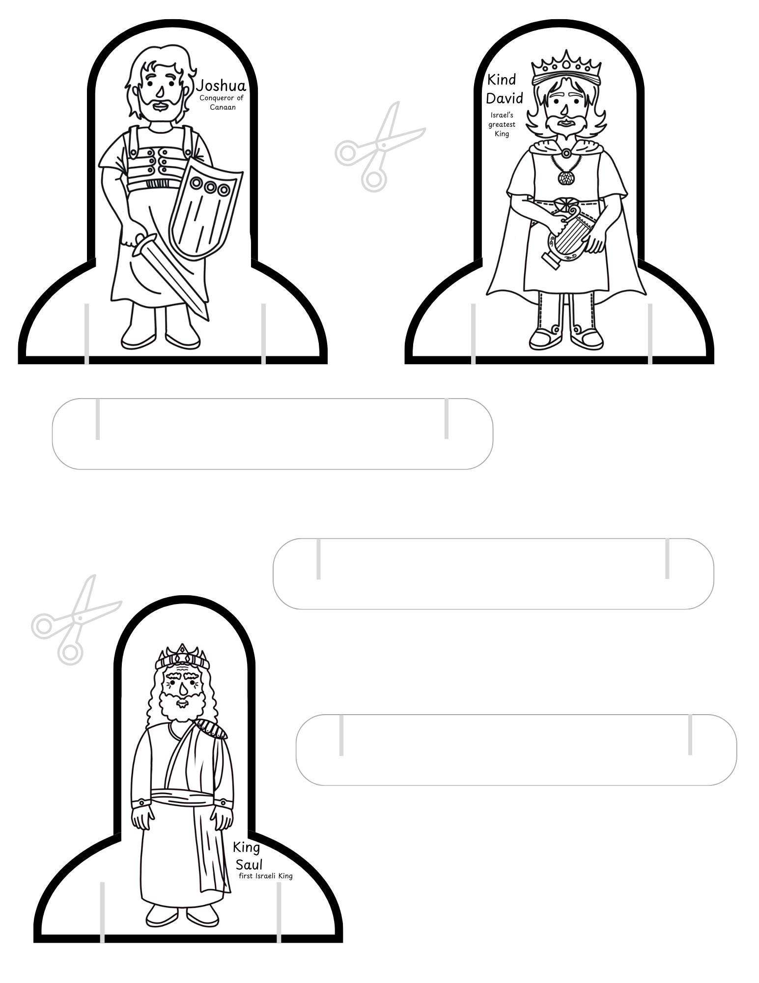 Leaders of the Bible Set:coloring and Paper Dolls, Sunday School 6 ...