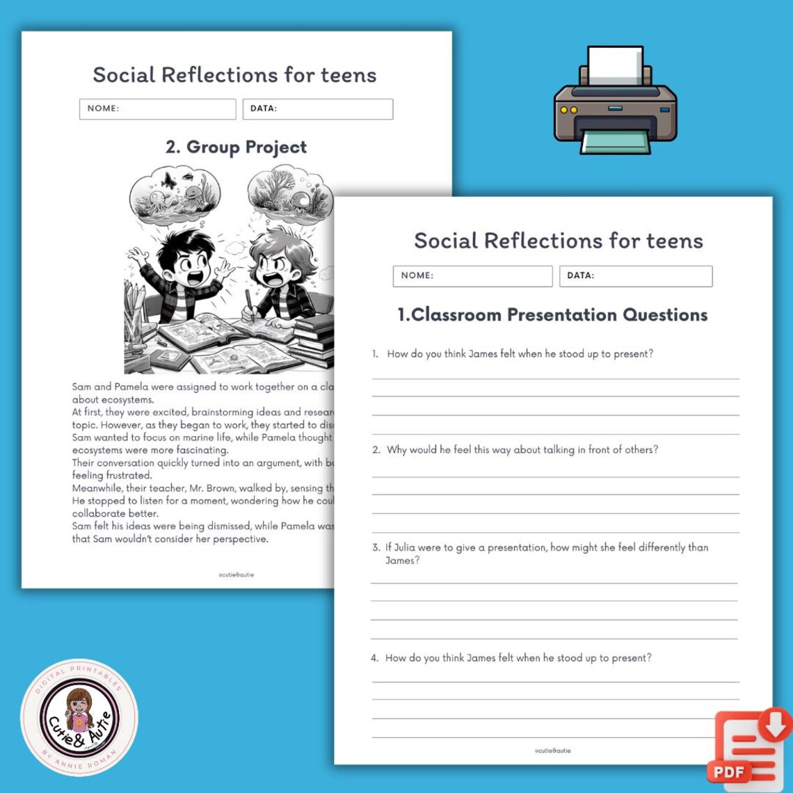Social Skills (25) Scenarios: Reflecting on Relationships for Teens ...