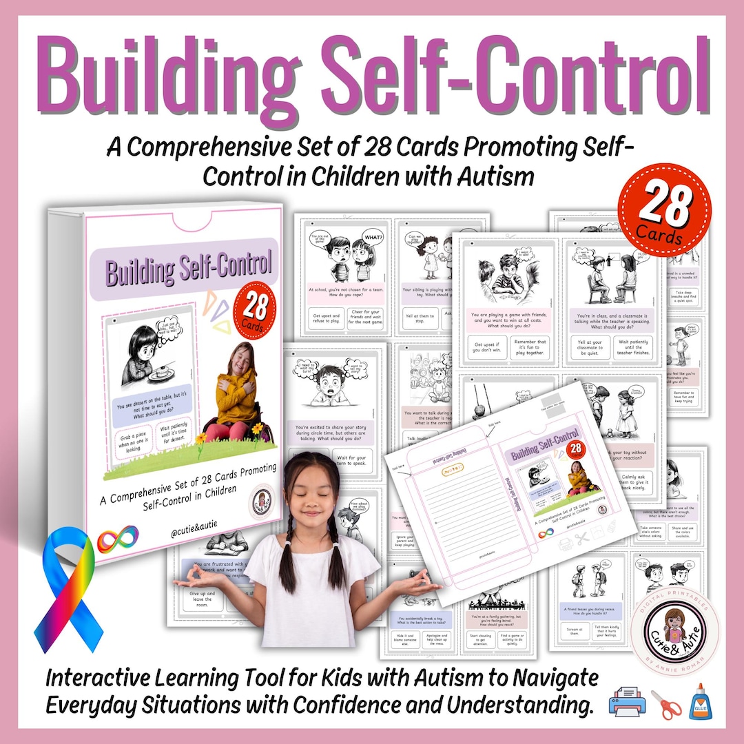 Social Skills : Building Self-control ( What to Do) 28 Visual Autism ...
