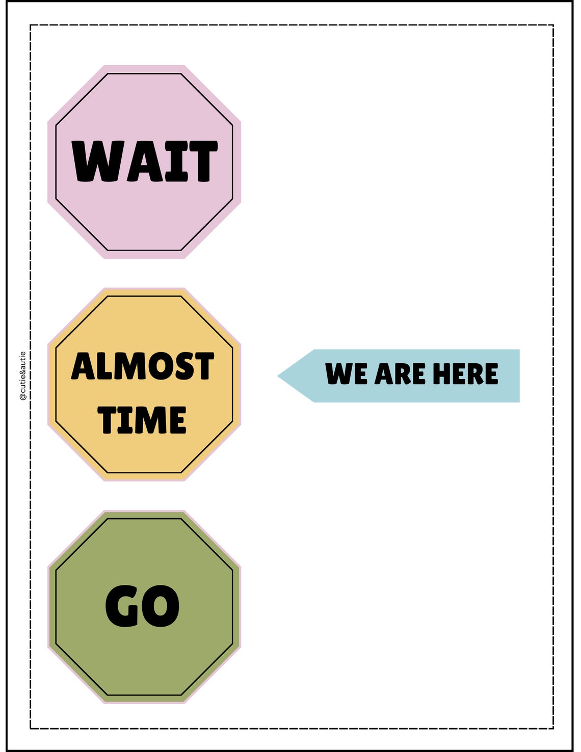 Behavior Support Resources Autism ABA Visuals Cue Cards/ Calm Down ...