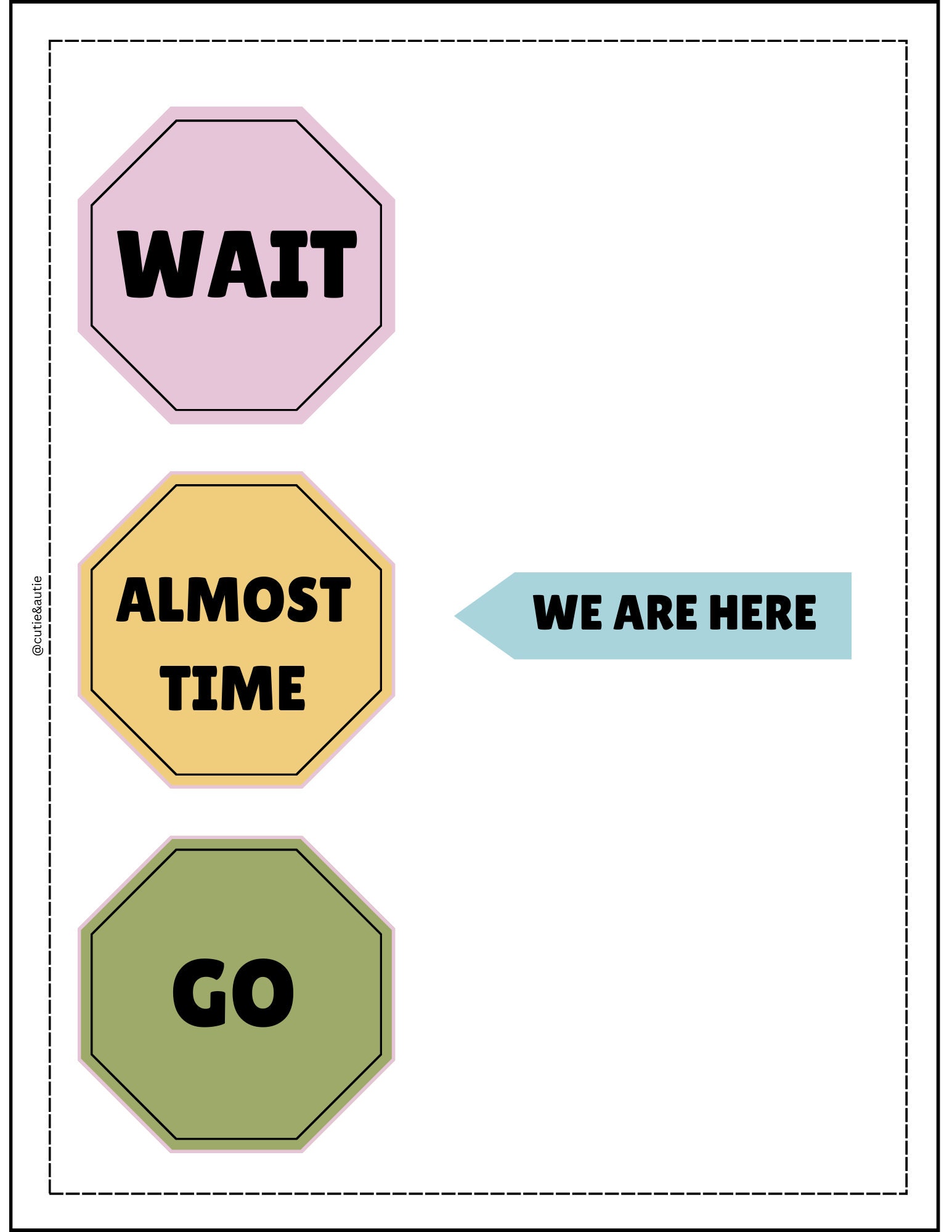 Behavior Support Resources Autism ABA Visuals Cue Cards/ Calm Down ...