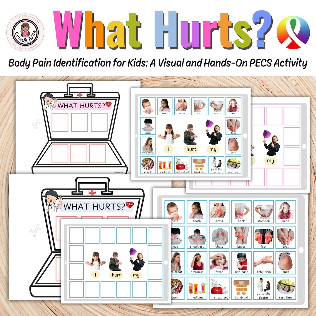 What Hurts A Pecs-based Pain Recognition Worksheet for Kids With ...