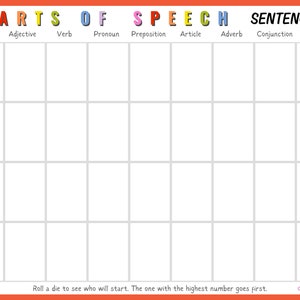 Grammar Quest: Sorting and Classifying Parts of Speech Game - 2 & 3 ...