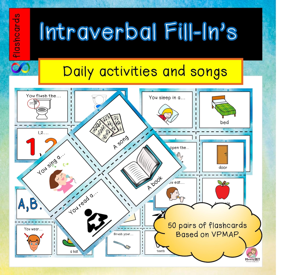 VB-MAPP Intraverbal Fill in Association Flashcards - Etsy