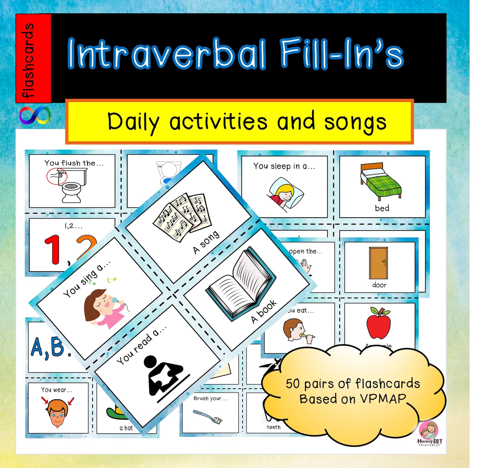 VB-MAPP Intraverbal Fill in Association Flashcards - Etsy