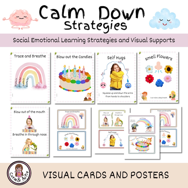 Calming Strategies Visual Cards - Etsy