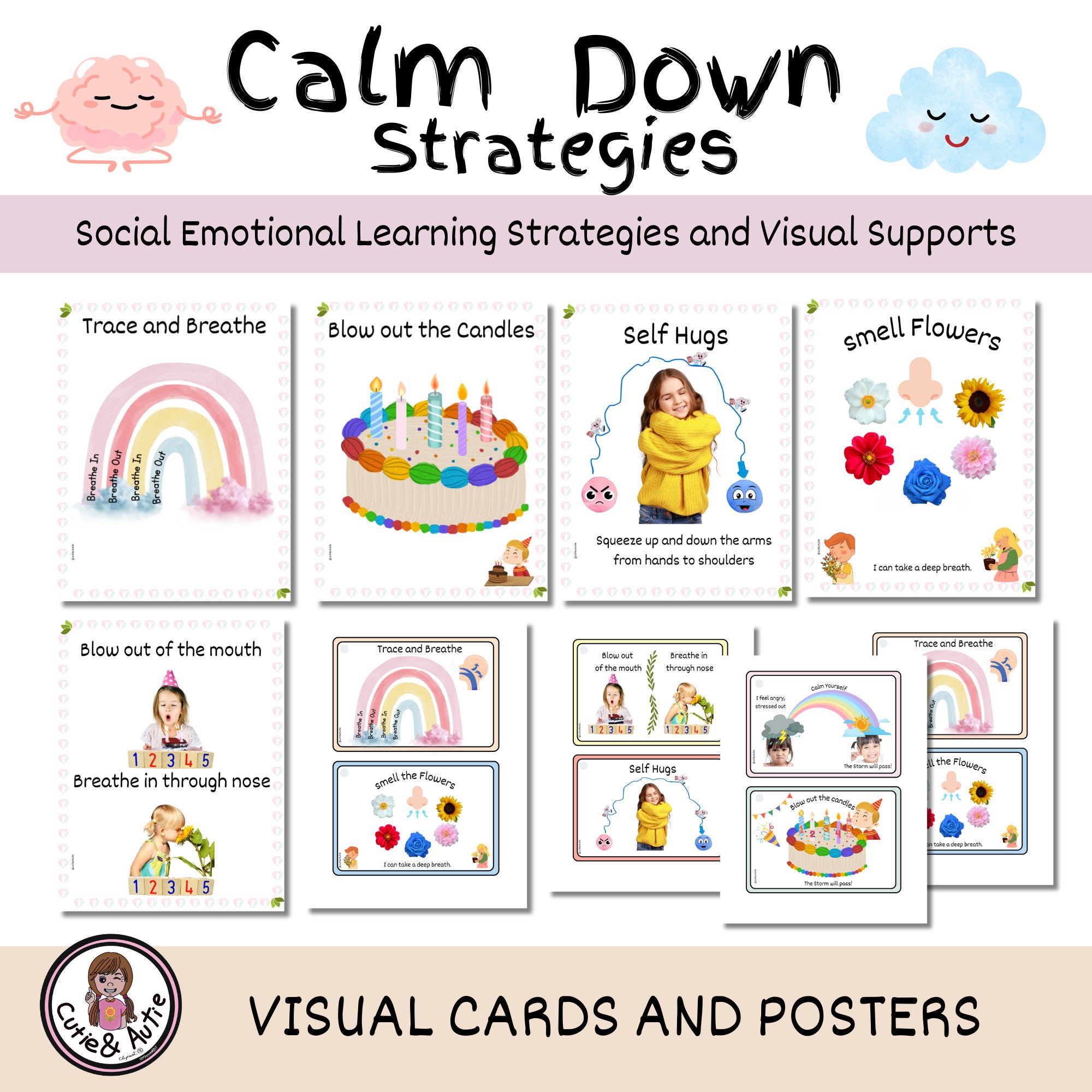 Calming Strategies Visual Cards - Etsy