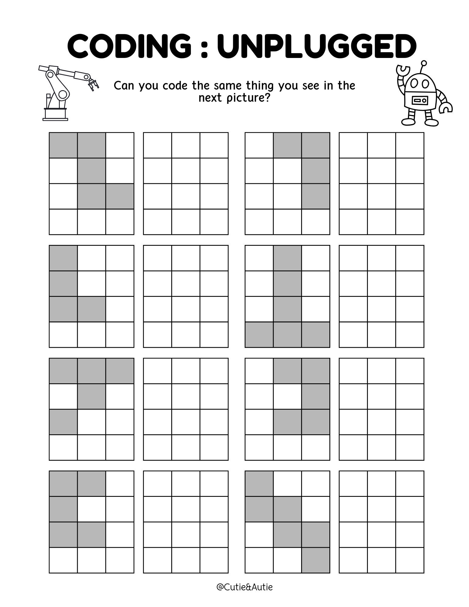 Unplugged Coding Adventure for Preschoolers and Kindergarteners - Etsy