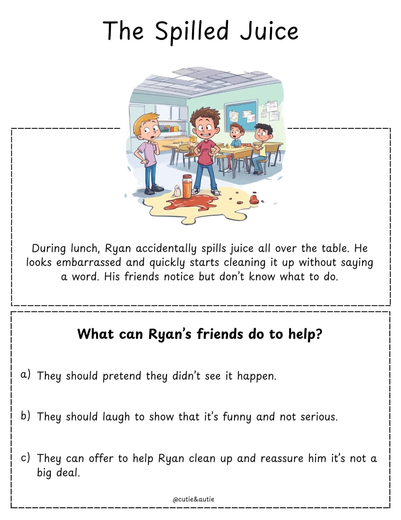 Social Skills Problem-solving Worksheets for Kids With Autism 30 ...