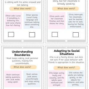 Social Skills Practice Cards: Fun and Engaging Problem-solving for Kids ...