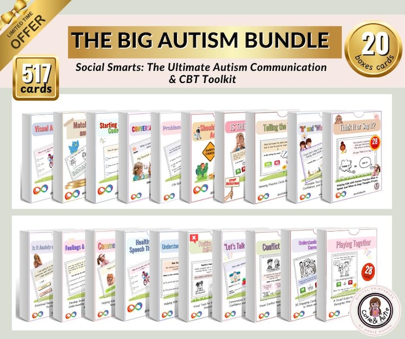 Social Skills and CBT Bundle: the Ultimate Autism Communication & CBT ...